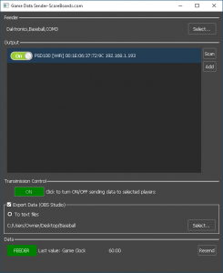Real-time Scoreboard Data Graphic Overlay – ScoreBoards.com