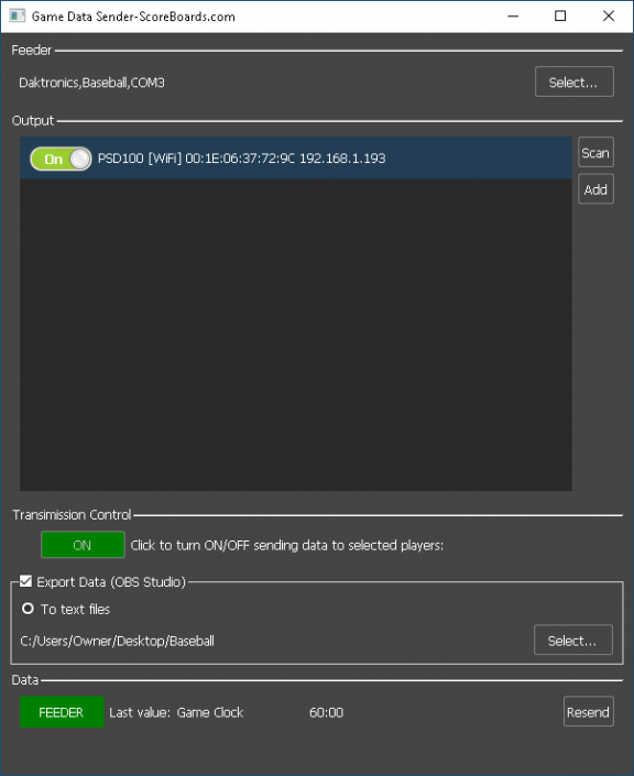 Real-time Scoreboard Data Graphic Overlay – ScoreBoards.com