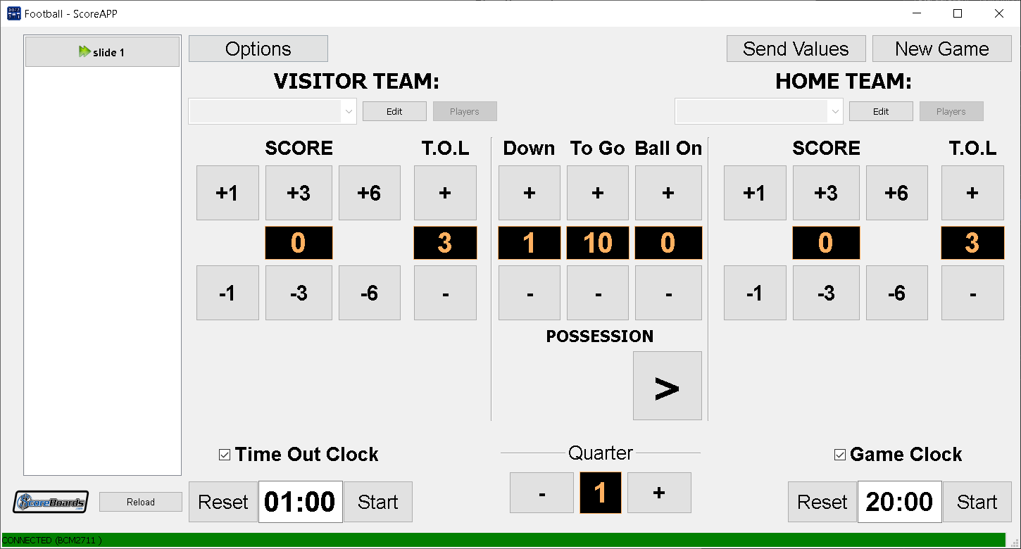 LED Football Video Scoreboard Software – ScoreBoards.com